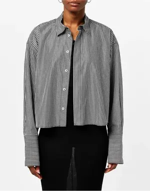 AMI Paris Striped Long-sleeve Shirt