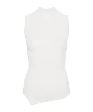 TOTEME Almaz Ribbed Tank Top - White