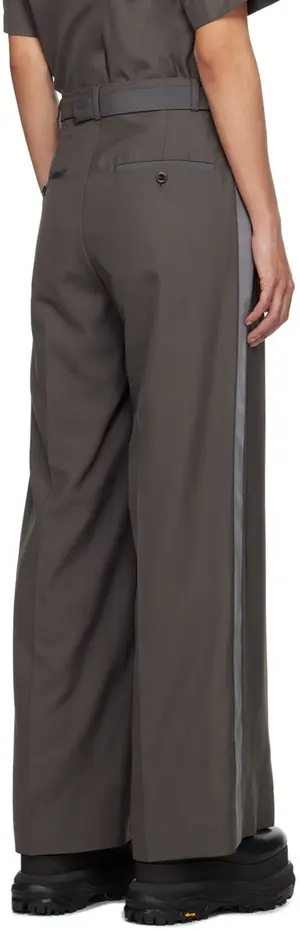 Sacai Belted Wide-leg Trousers