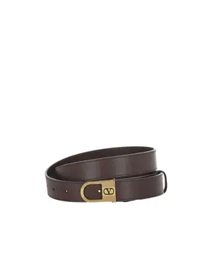Valentino Garavani Vlogo Signature Belt - Black