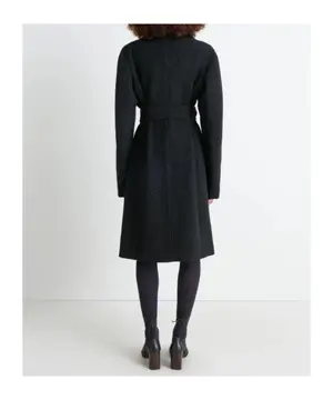 LEMAIRE Belted Tailored Coat - Black
