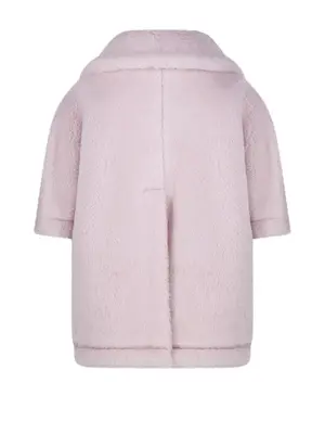 Max Mara Teddy-texture Buttoned Cape