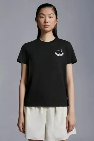 Moncler Tennis Logo Patch T-shirt