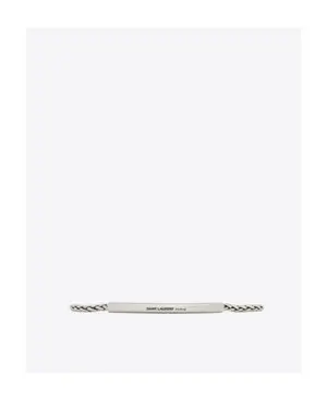 Saint Laurent Tube Chain Bracelet - Gray