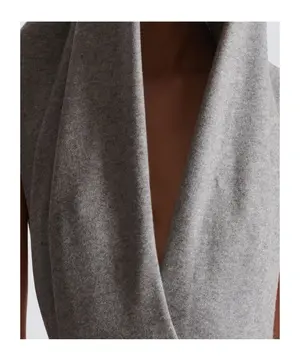 Balmain Draped Hooded Bodysuit - Grey