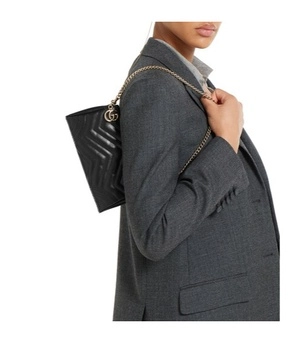 Gucci Gg Marmont Small Shoulder Bag - Black