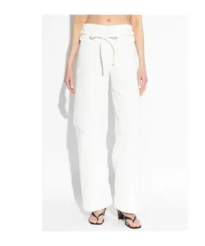 Tory Burch Straight Leg Trousers With Geometric Paneling