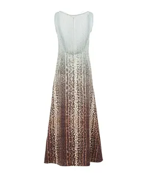 Fendi Sleeveless Maxi Dress With Gradient Animal Print