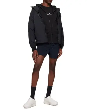 Stone Island Mid-rise Swim Shorts With Drawstring