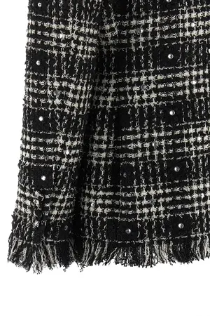 Giuseppe Di Morabito Rhinestone Embellished Double-breasted Tweed Jacket
