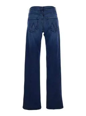 MOTHER Mid Rise Maven Sneak Jeans - Blue
