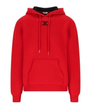 Celine Hooded Sweater In Cashmere - Red