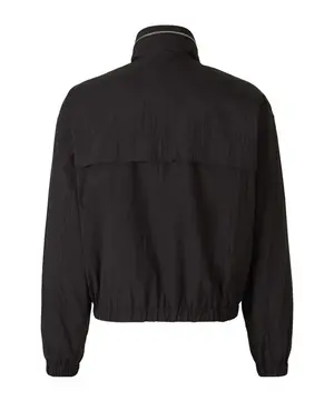 AMI Paris Logo Printed Zip-up Jacket - Black