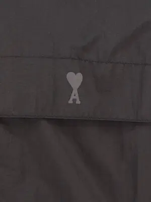 AMI Paris Logo Printed Zip-up Jacket