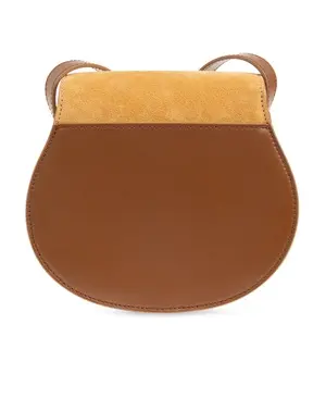 Chloé Small Marcie Suede Crossbody Bag - Brown