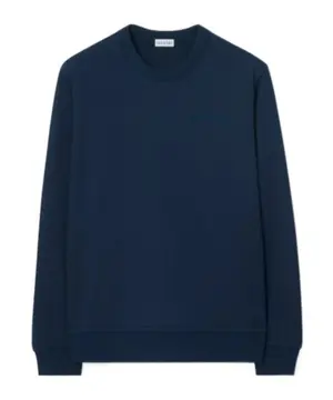 Burberry Logo Cotton Sweatshirt - Dark Blue