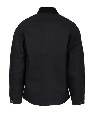 Carhartt Work In Progress Michigan Coat With Corduroy Collar And Wool Lining - Black