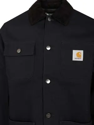 Carhartt Work In Progress Michigan Coat With Corduroy Collar And Wool Lining - Black