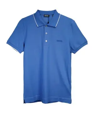 Zegna Embroidered Polos For Men