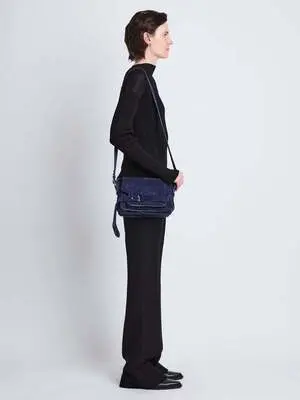 Proenza Schouler Beacon Suede Saddle Bag