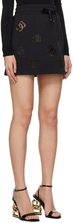 Dolce & Gabbana Dg Logo Embroidered Mini Skirt