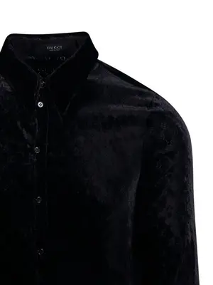 Gucci Stretch Gg Velvet Devoré Shirt