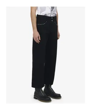 Alexander McQueen Studded Five-pocket Jeans