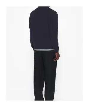 Maison Kitsuné Fox Head V-neck Cardigan - Navy