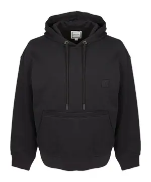 WOOYOUNGMI Hooded Sweatshirt With Floral Graphic - Black