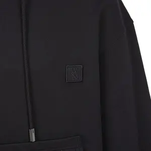 WOOYOUNGMI Hooded Sweatshirt With Floral Graphic - Black