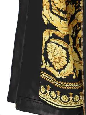 Versace Leather Stand Collar Jacket