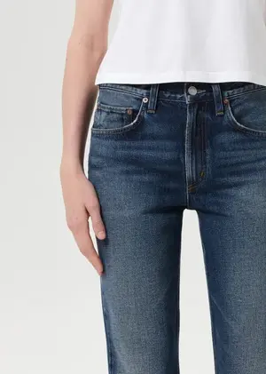 AGOLDE Kick Boot High-rise Bootcut Jeans - Blue