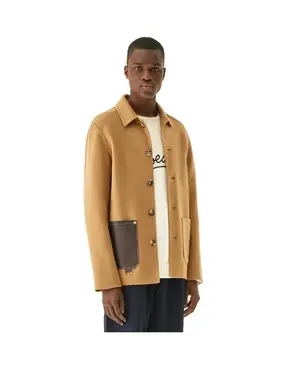Loewe Shearling Aviator Jacket In Novack And Nappa