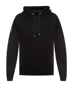 Versace Embroidered Logo Hoodie