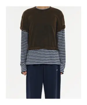 We11Done Layered Stripe Long-sleeve T-shirt - Black