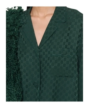 Gucci Gg Jacquard Silk Shirt