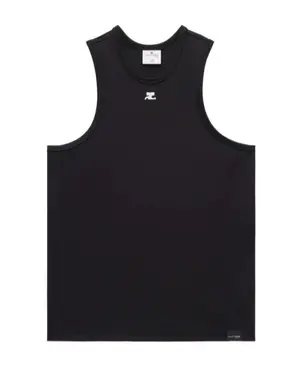 COURREGES Courrèges Crewneck Logo Tank Top