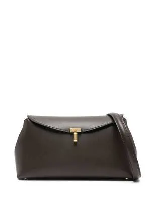TOTEME Totême T-Lock Clutch Bag Cedar Brown