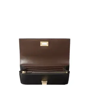Fendi Turn-lock Continental Wallet - Black