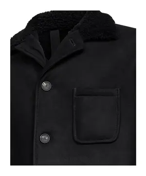 Tagliatore Shearling Collar Coat