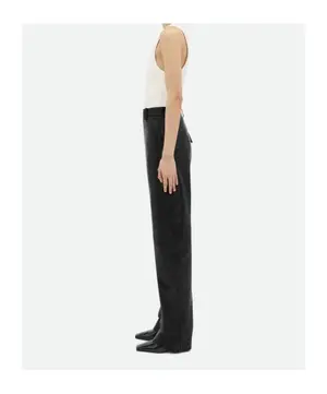 Bottega Veneta Leather Wide-leg Trousers