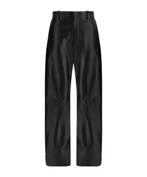 Bottega Veneta Leather Wide-leg Trousers