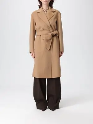 Max Mara Double-breasted Belted Long Coat - No