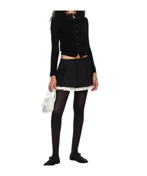 SHUSHU/TONG Lace Trimmed Cardigan