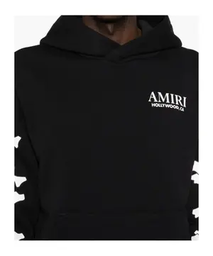 Amiri Bones Stacked Graphic Hoodie - Black