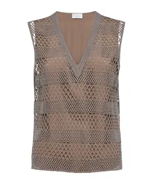 Brunello Cucinelli Straight Hem Vests For Women