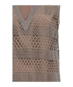 Brunello Cucinelli Open-knit Silk Vest