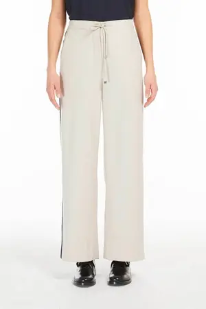 Max Mara Elastic Waist Wide Leg Trousers