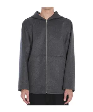 Bottega Veneta Hooded Double Face Zipped Jacket - Black