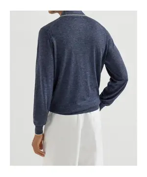Brunello Cucinelli Lightweight Plain Stitched Polo Shirt